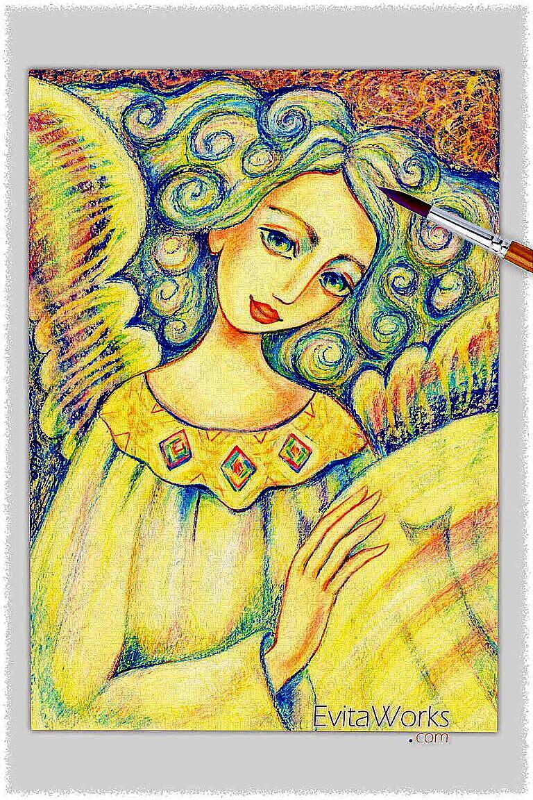 Angel 02, beautiful female creature ‹ EvitaWorks