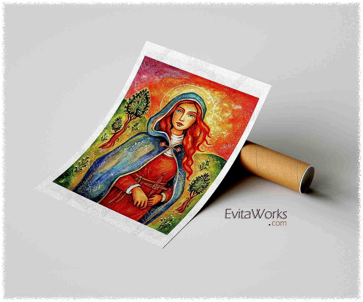 Saint Brigit of Ireland, Irish holy woman ‹ EvitaWorks