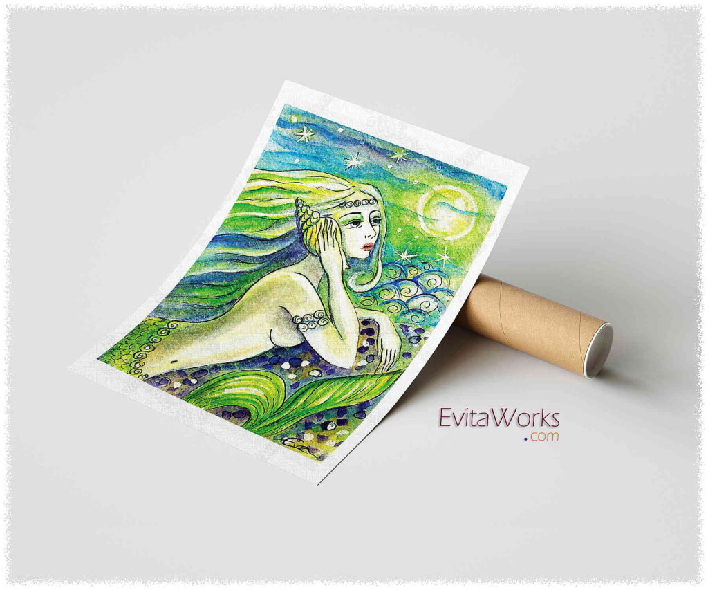 Mermaid 21, beautiful female creature ‹ EvitaWorks