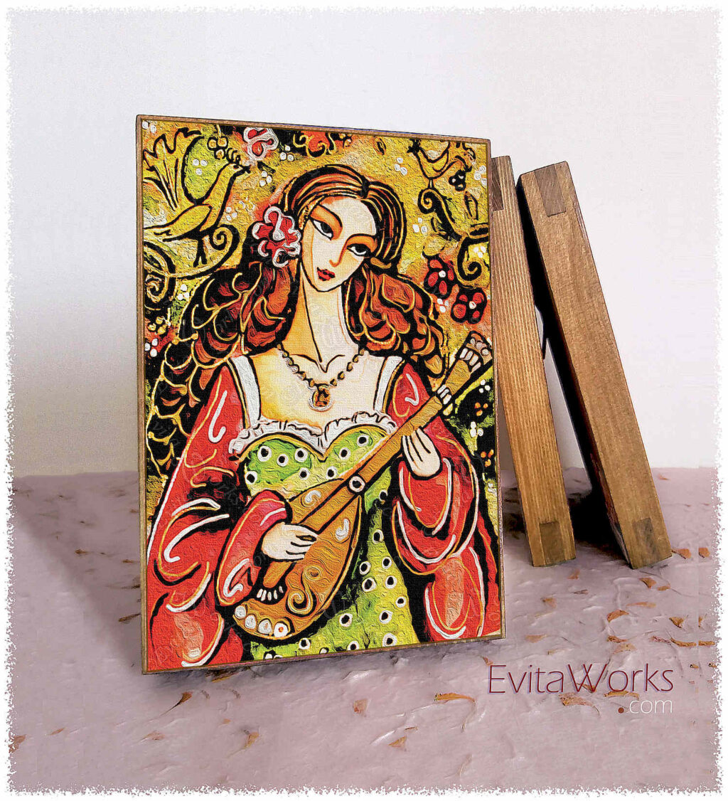 Bard Lady I, music folk, mandolin girl ‹ EvitaWorks