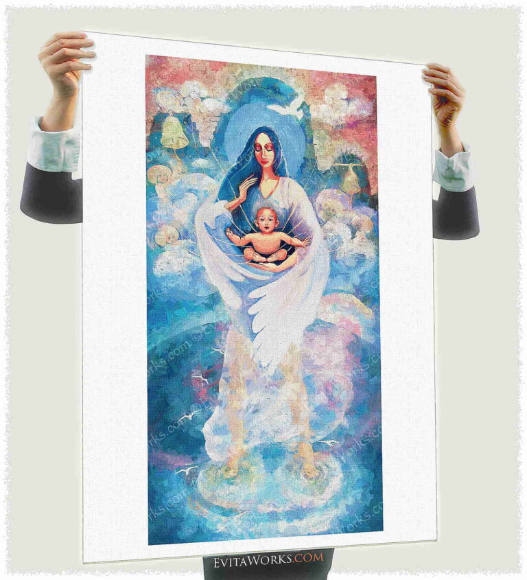 Angel Blessing, art in symbols ‹ EvitaWorks