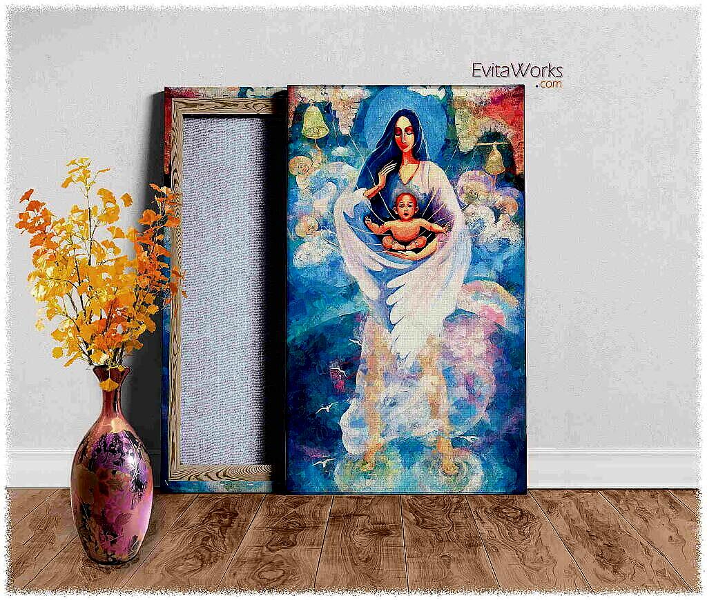 Angel Blessing, art in symbols ‹ EvitaWorks