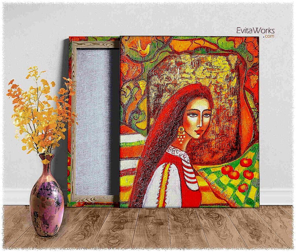 Folk Art Portrait painting ‹ EvitaWorks