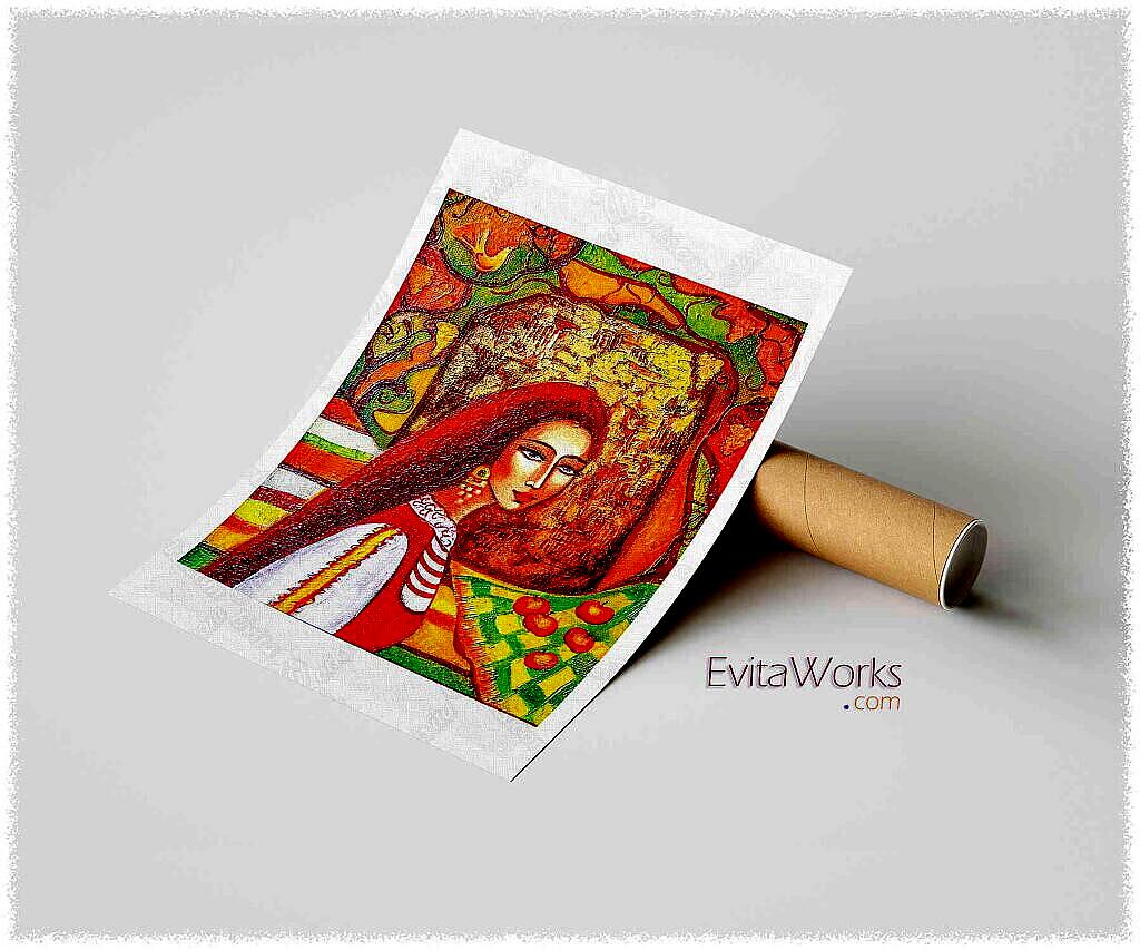 Folk Art Portrait painting ‹ EvitaWorks