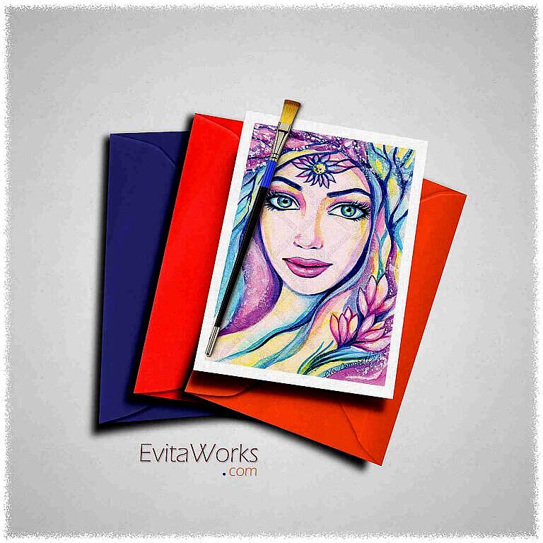 Exotic Visage 15, beautiful mythical face ‹ EvitaWorks