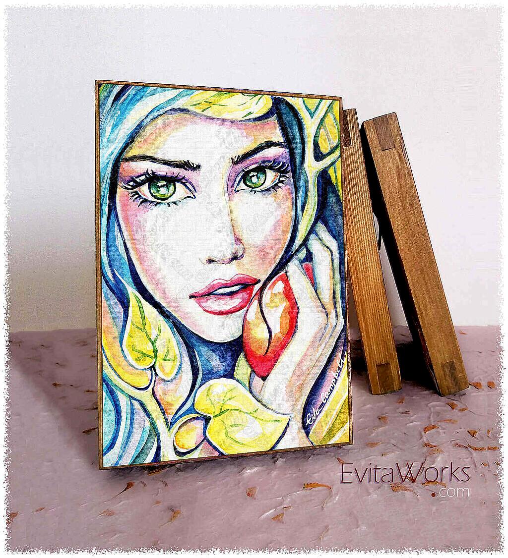 Exotic Visage 22, fantasy feminine portrait ‹ EvitaWorks
