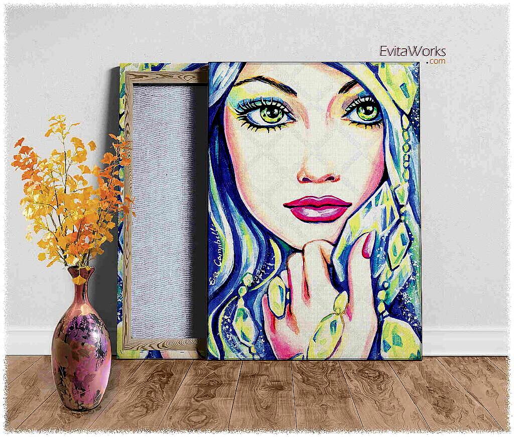Exotic Visage 31, fantasy feminine portrait ‹ EvitaWorks