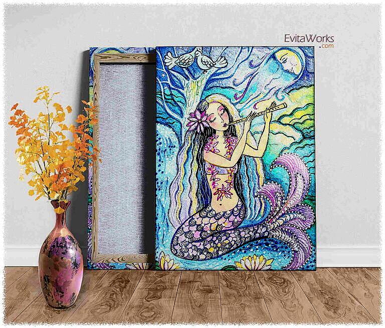 Night Mermaid Music, flute ‹ EvitaWorks