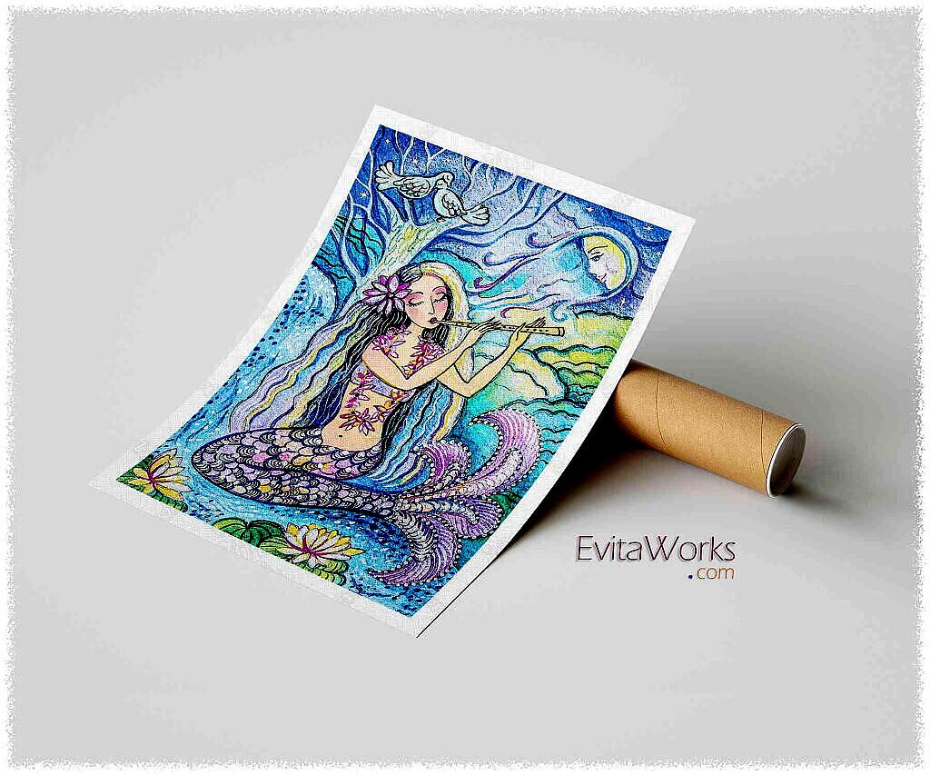 Night Mermaid Music, flute ‹ EvitaWorks