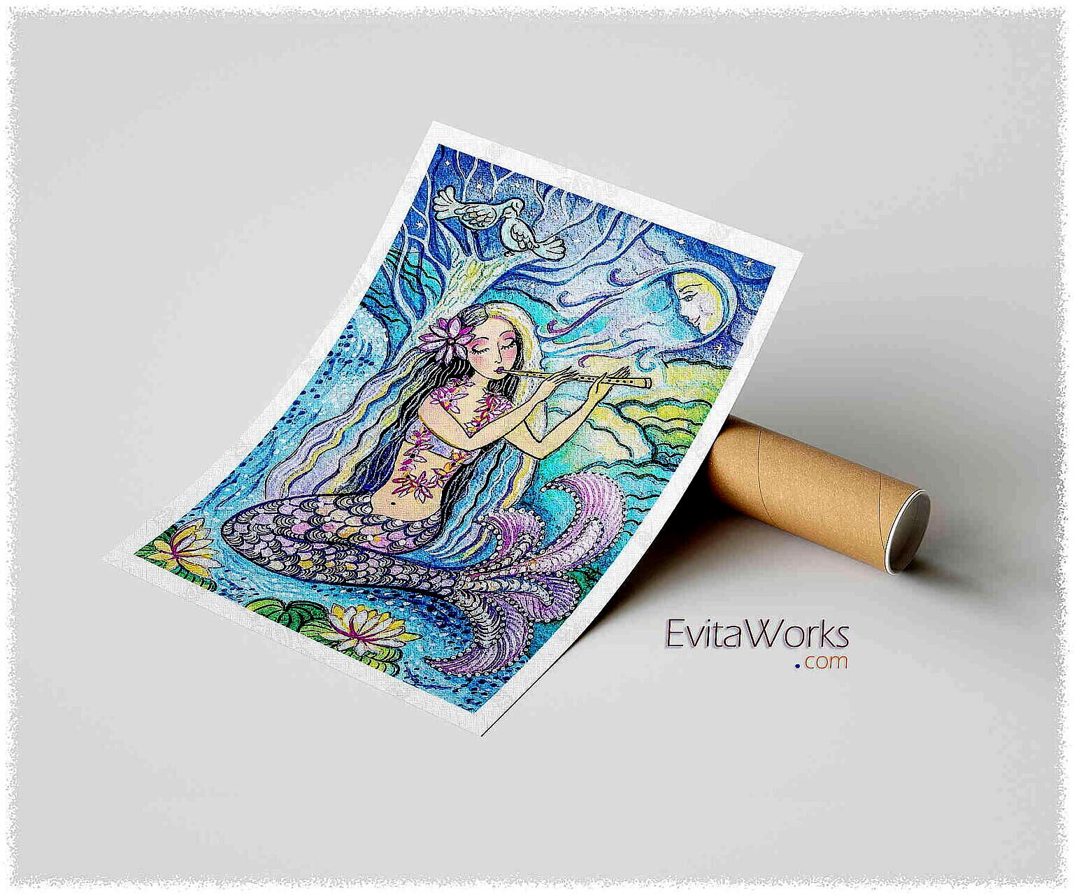 Night Mermaid Music, flute ‹ EvitaWorks