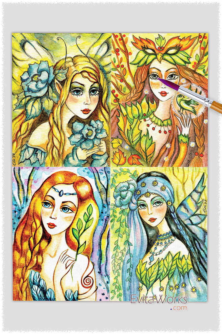 Composition 4x Set 09, composed art ‹ EvitaWorks